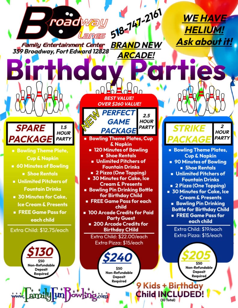 Kids Birthday Party Ideas | Birthday Parties | Broadway Lanes