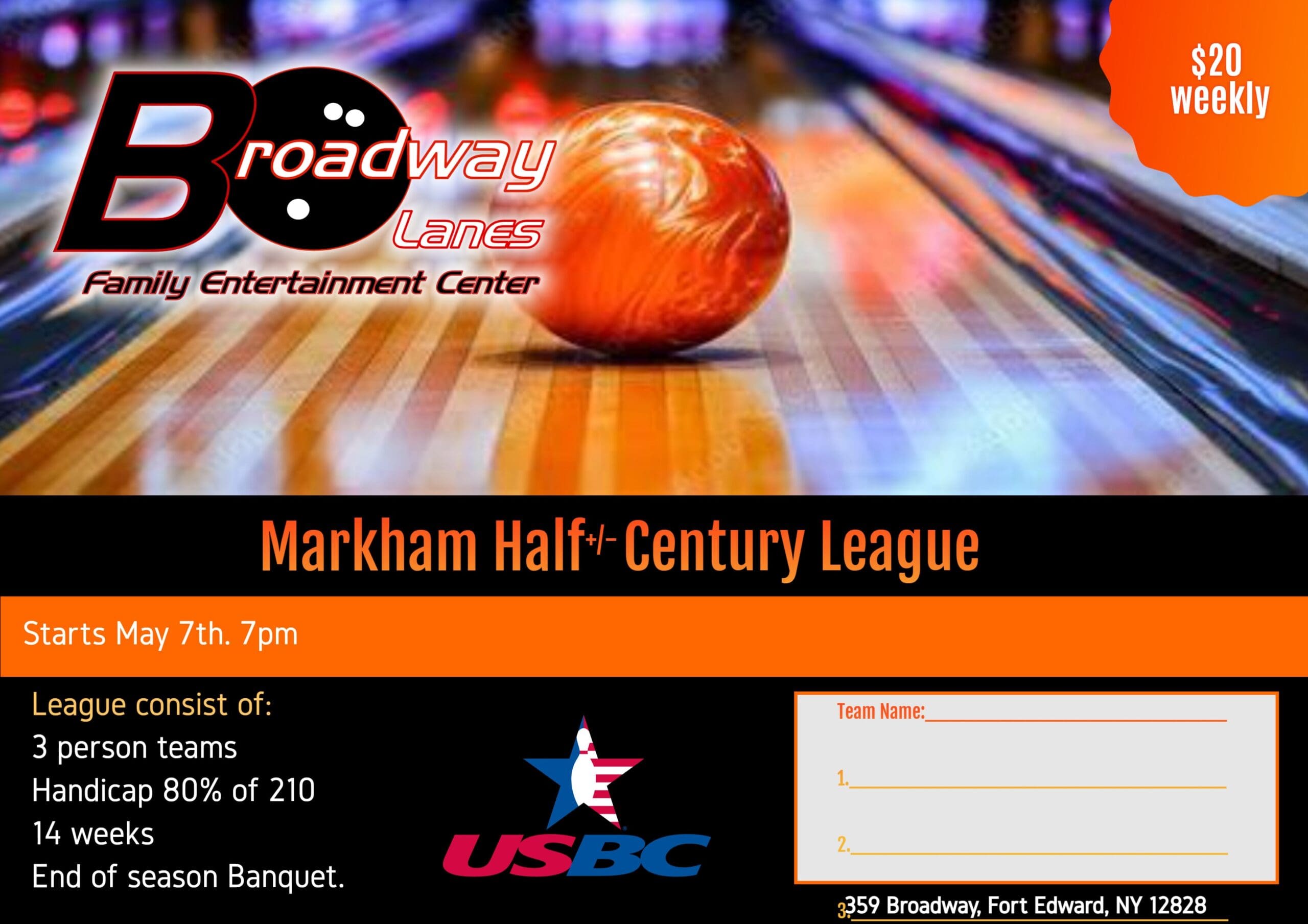 League Bowling | Broadway Lanes