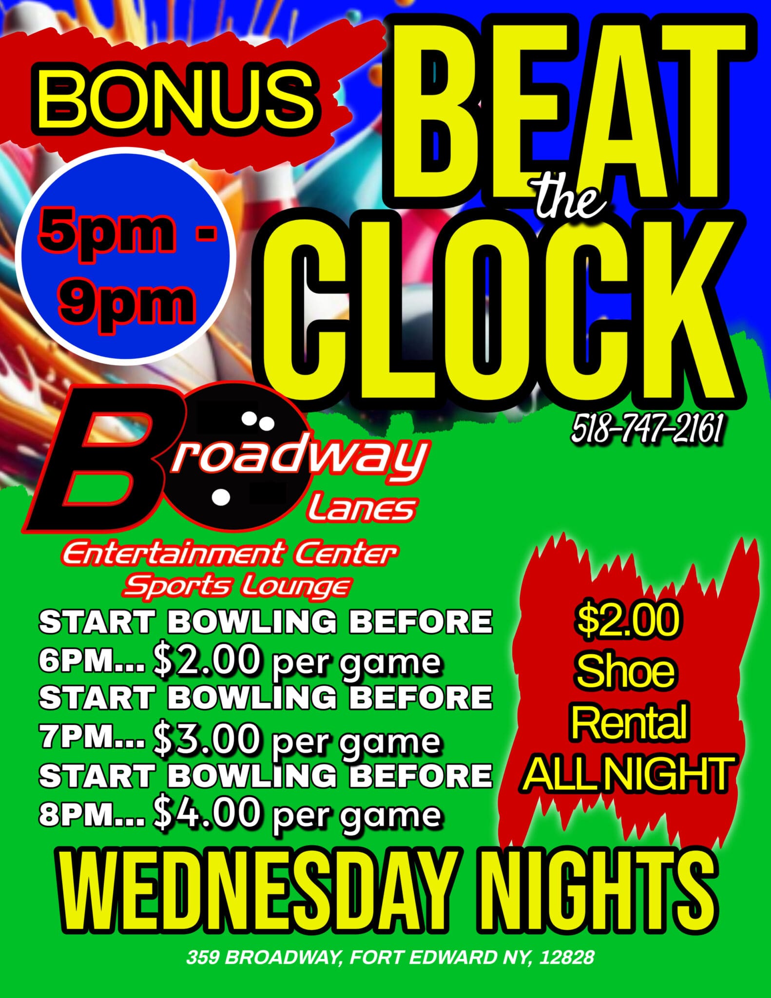 Discounts | Specials | Bowling | Broadway Lanes